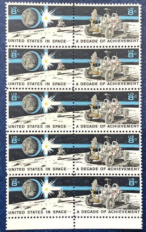 1971 USA - United States in Space / Block mit 5 Sätze ** (Neu (gemäss ...