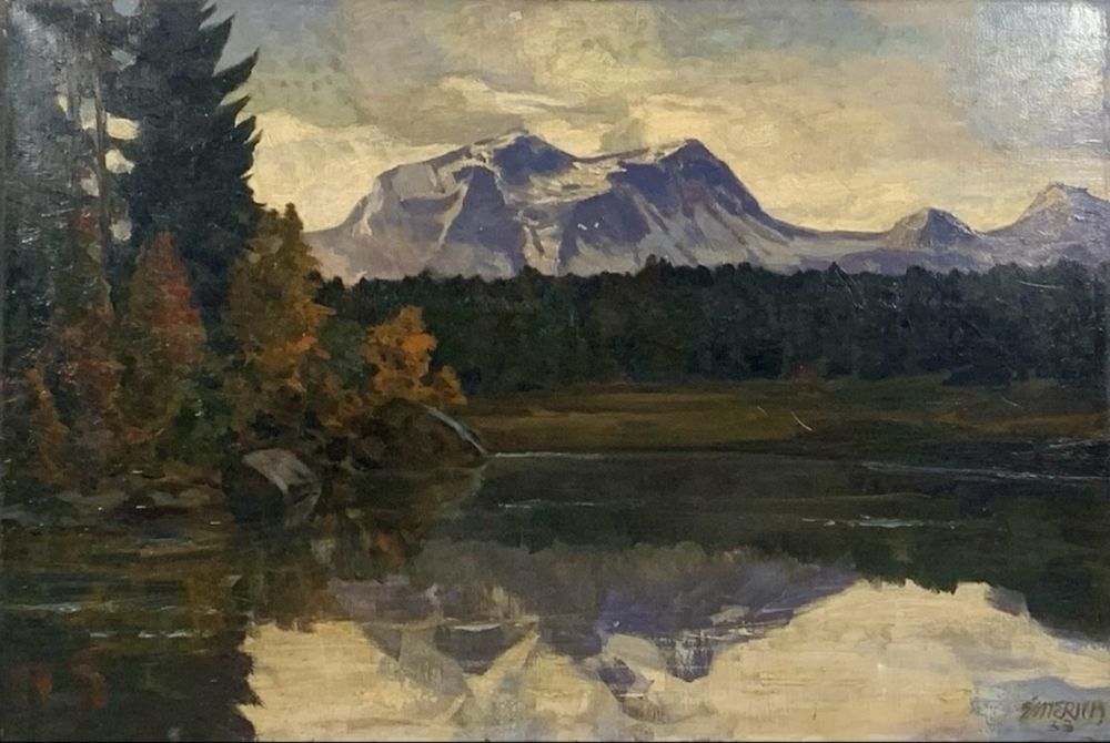 Erwin EMERICH (1876-1960) | Grande huile sur toile montagne (D'occasion ...