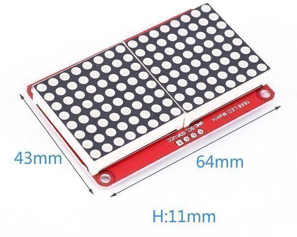 16x8 LED I2C Matrix für Arduino | Kaufen auf Ricardo