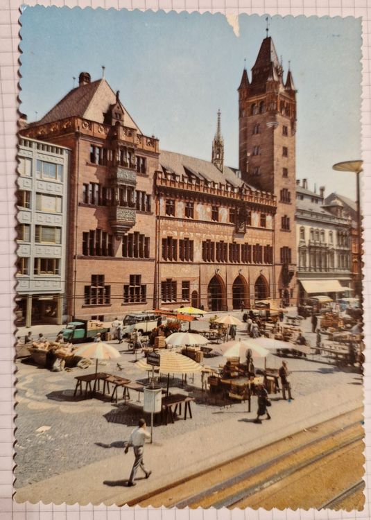 Basel Rathaus Marktplatz 1961 (Gebraucht) in Melchnau für CHF 1 – mit Lieferung auf Ricardo kaufen