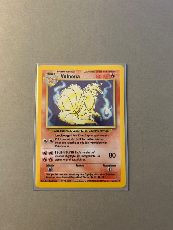 Vulnona / Ninetales Holo - Base Set - Vintage pokemon (Gebraucht) in ...