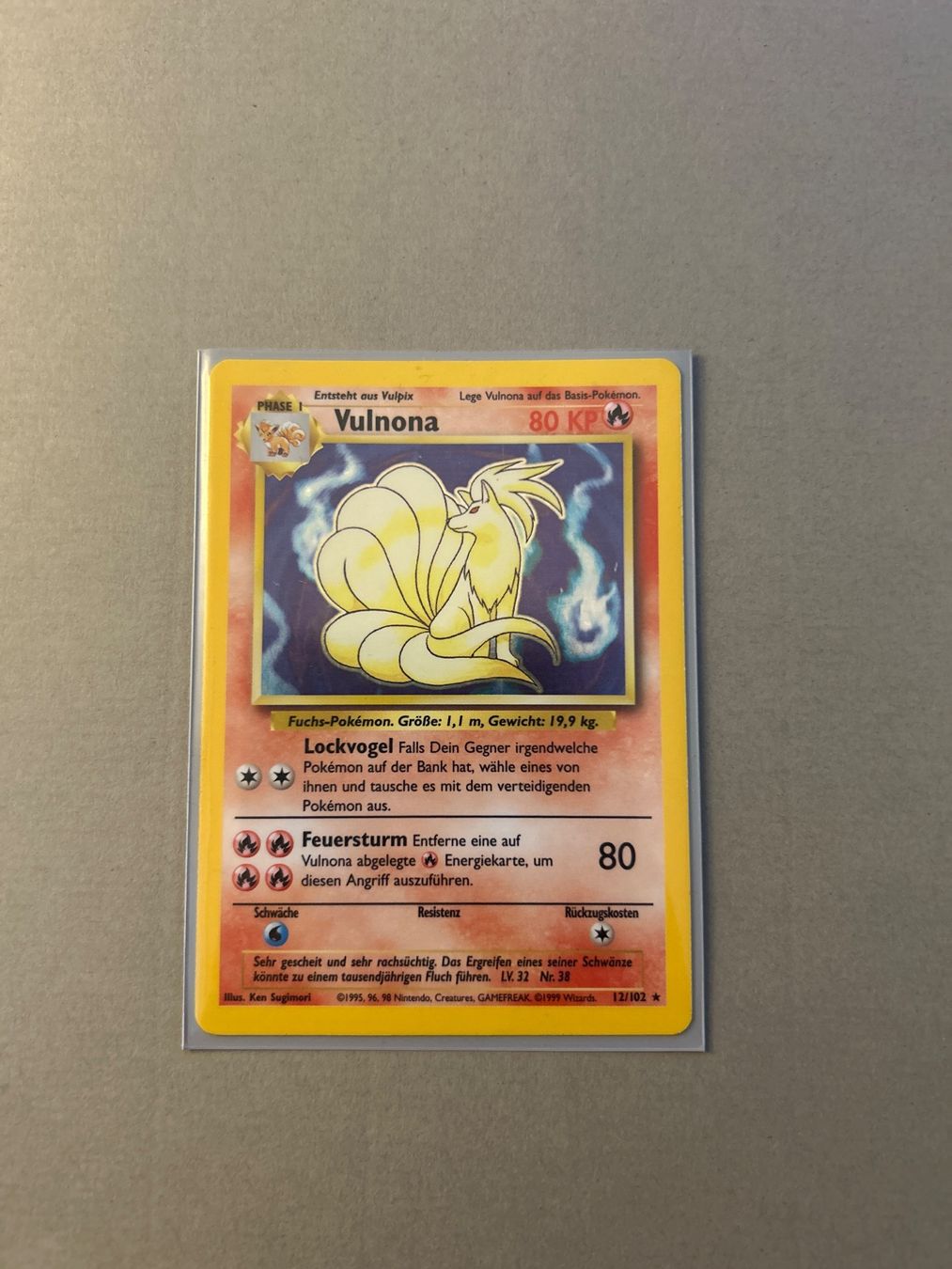 Vulnona / Ninetales Holo - Base Set - Vintage pokemon (Gebraucht) in ...