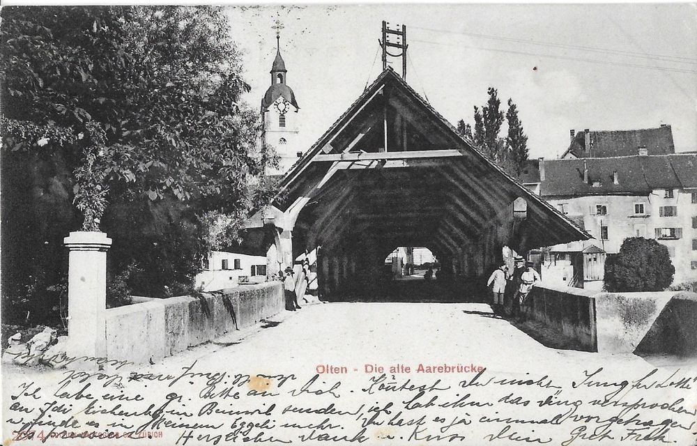 Karte Olten (Die alte Aarebrücke 1905) (Gebraucht) in Zürich für CHF 8 – mit Lieferung auf ...