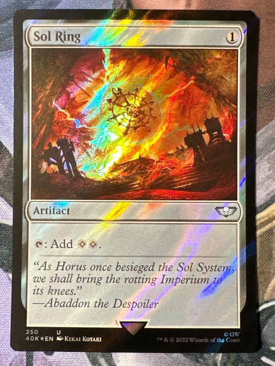 Sol Ring SURGE FOIL 250 Warhammer 40k (Neu (gemäss Beschreibung)) in ...