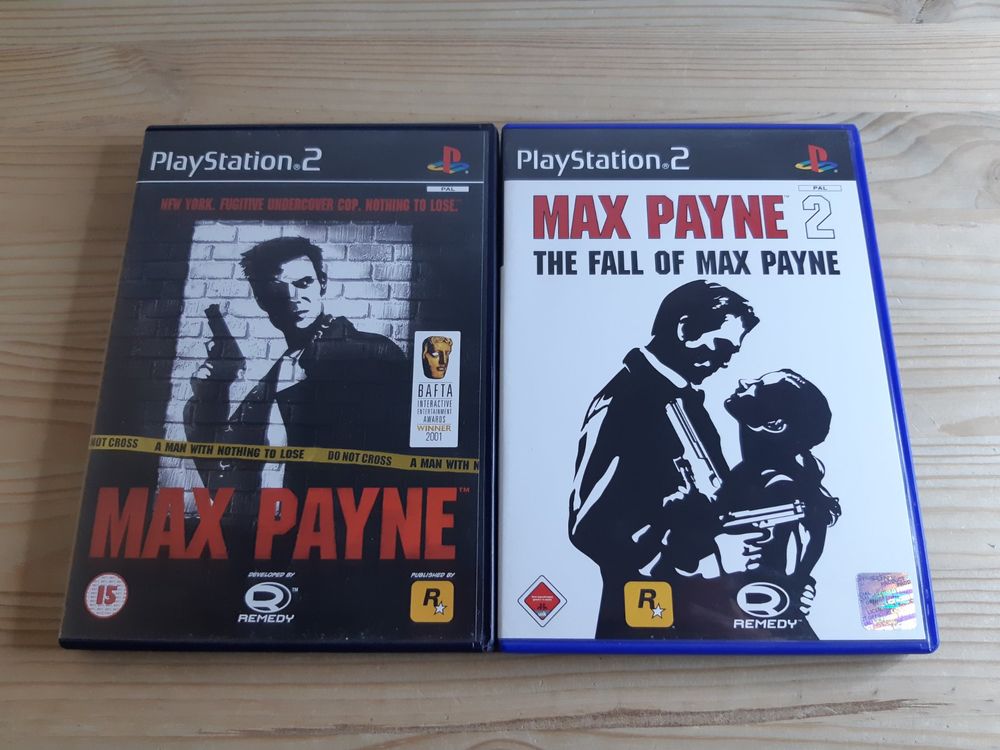 Max Payne 1 + 2 The Fall of Max Payne / 2 PS2 Games im Set (Gebraucht ...
