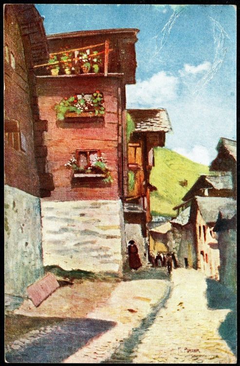 PJ Karte 66 von 1919 F. Portier mit richtiger PJ Frankatur (Neu und ...