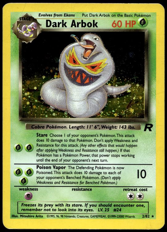 Arbok 2/82 Holo Pokémon Team Rocket ab 1 | Kaufen auf Ricardo