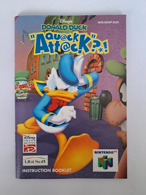 Anleitung für Donald Duck Quack Attack (Nintendo 64/N64) (Gebraucht) in ...