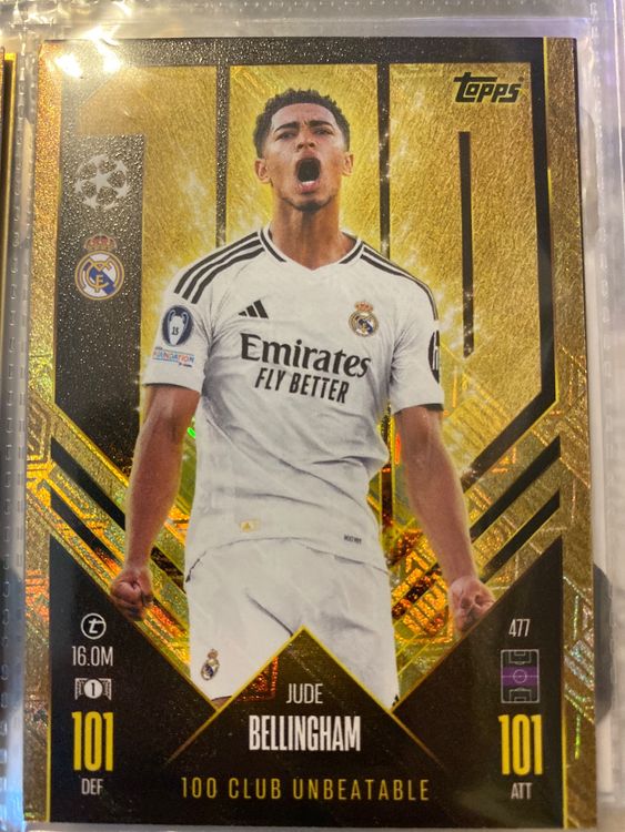 Topps Match Attax 24/25 100 Club Bellingham 477 (Neu (gemäss ...