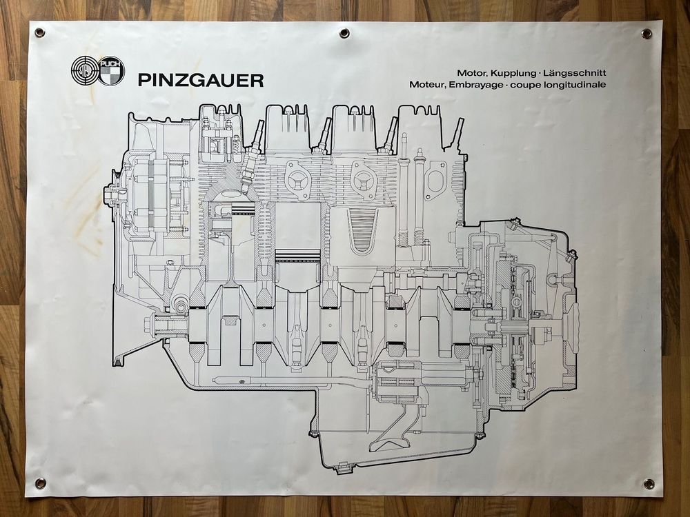 Werkstattposter Pinzgauer,Motor/Kupplung (Gebraucht) in Meierskappel ...