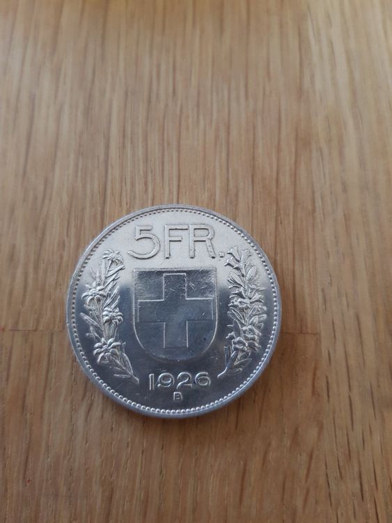 5 Franken 1926 - Alphirte - Top-Stück (Gebraucht) in Mels für CHF 175 – mit Lieferung auf ...