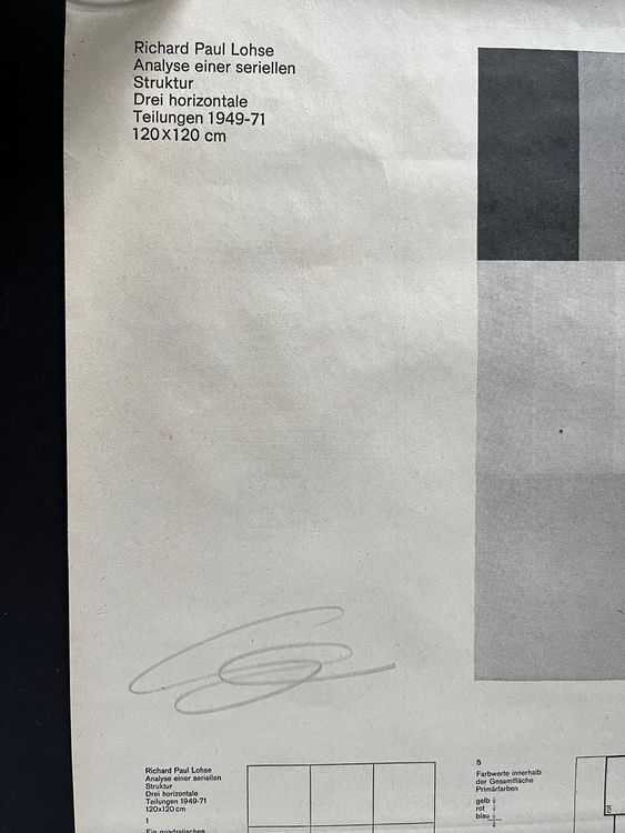 Richard Paul Lohse press art auf Zeitungspapier handsigniert (Gebraucht ...