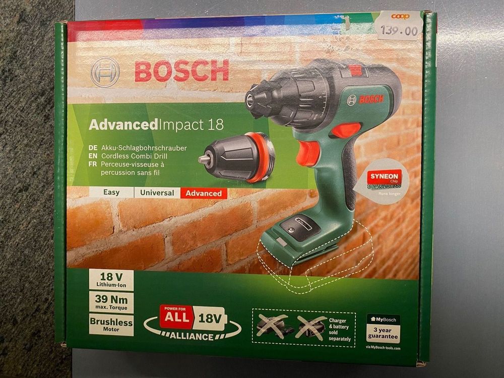 Bosch Advanced Impact 18 (Neu und originalverpackt) in Bannwil für CHF ...