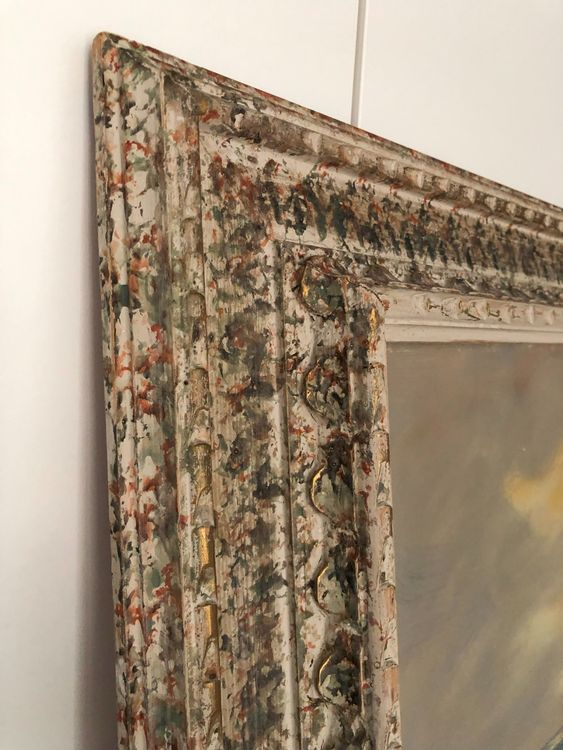 Vintage Rahmen, Meer Öl Gemälde, 84 cm breit x 64 cm hoch (Gebraucht) in Hirzel für CHF 50 – nur ...
