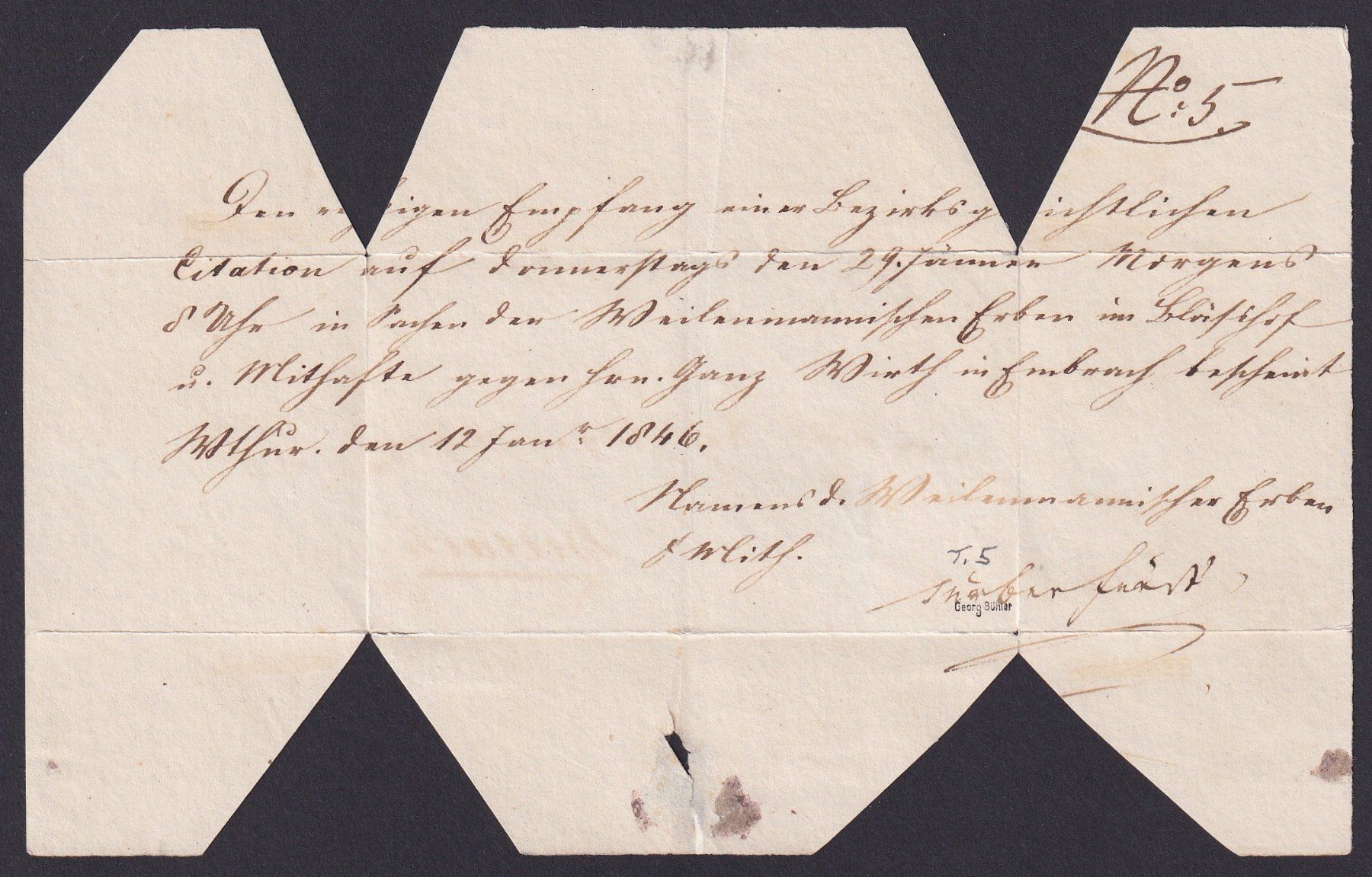 2S, ZÜRICH 6, Type V, 65.Marke, auf Brief von WINTERTHUR (Gebraucht) in ...