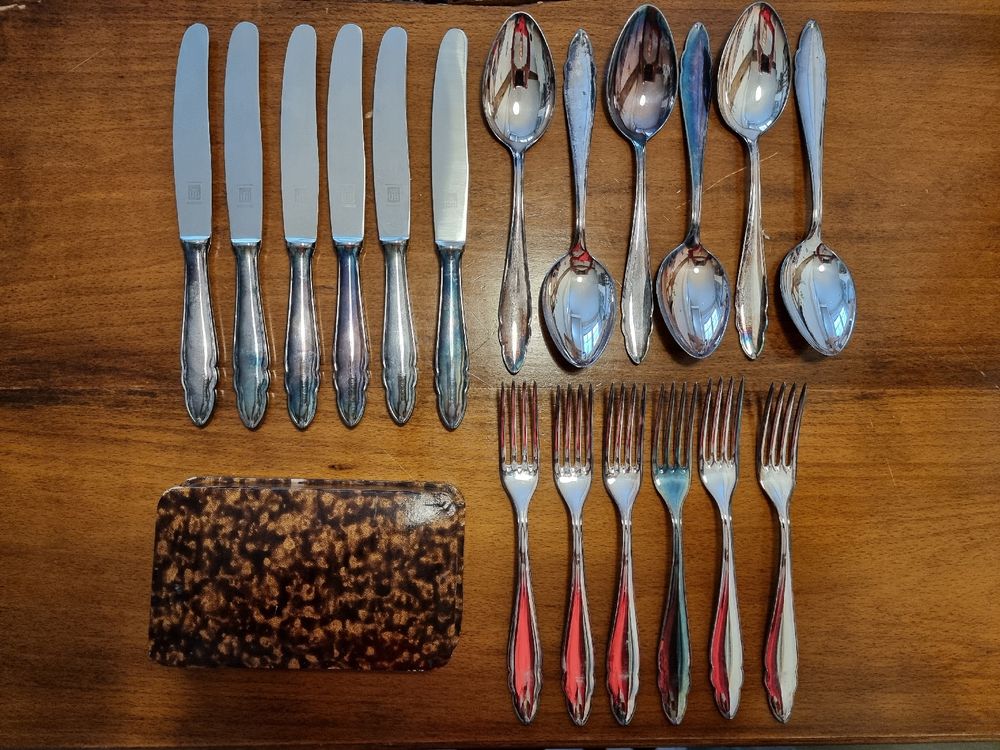 Bruckmann 90 Silberbesteck, 24 teilig,Vintage (Gebraucht) in himmelried für CHF 49 – mit ...