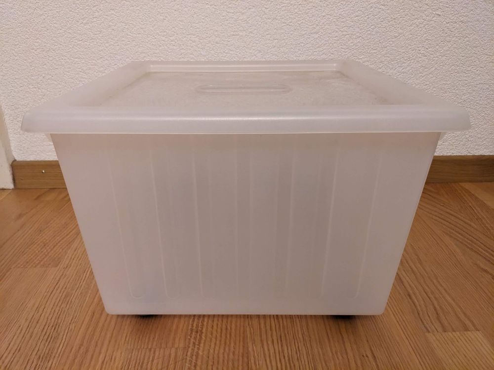 2x Ikea Vessla Aufbewahrungsbox mit Rollen und Deckel | Acheter sur Ricardo