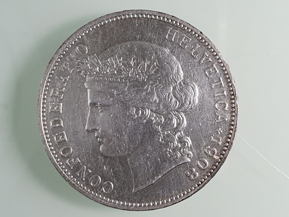 5 Franken 1908 Top qualité (D'occasion) à luzern pour CHF 108 – avec ...