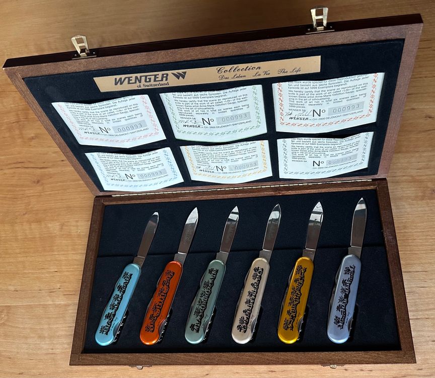 Wenger Collection Couteaux, Série limitée rare, État neuf (Neuf avec ...