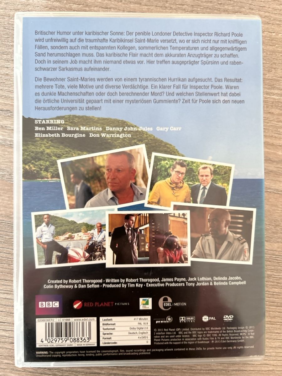 Death in Paradise - Komplette zweite Staffel - 4 DVDs (Gebraucht) in ...