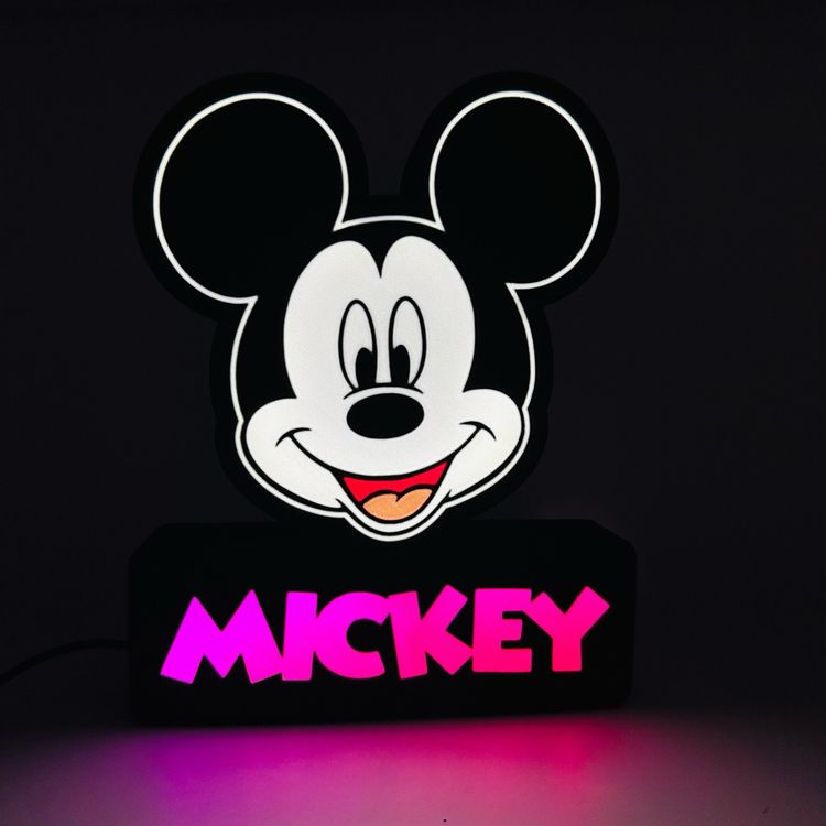 Lightbox lumière led Mickey personnalisable (Neu (gemäss Beschreibung ...