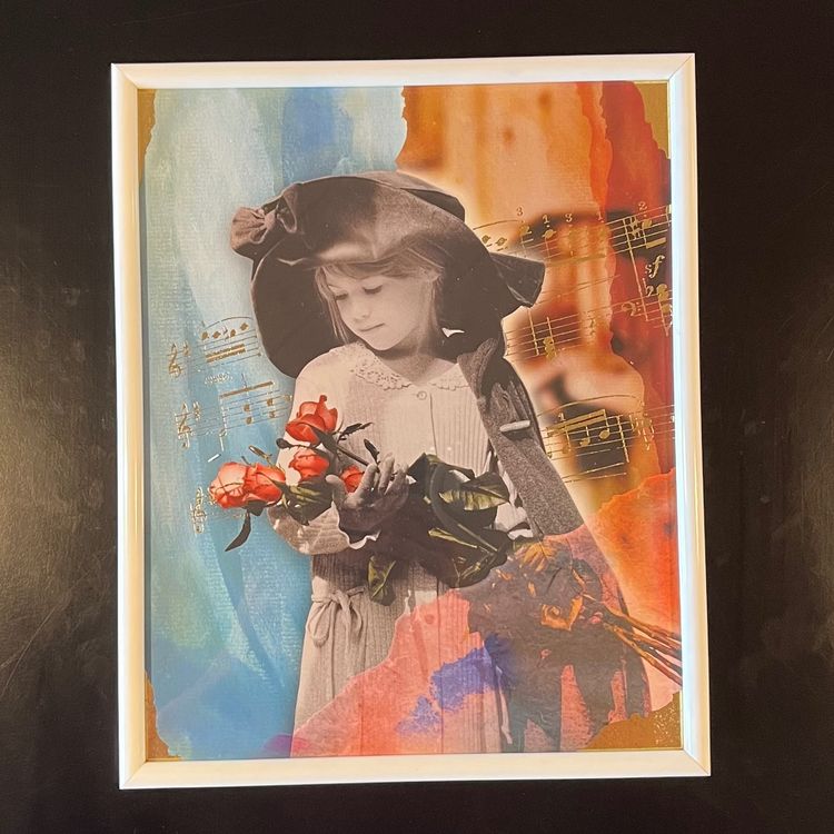 Kim Anderson Mädchen Musiknoten im Bilderrahmen | Kaufen auf Ricardo