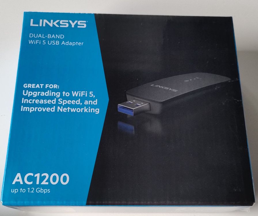 Linksys AC1200 WiFi USB Adapter (WUSB6300) (Neu und originalverpackt ...