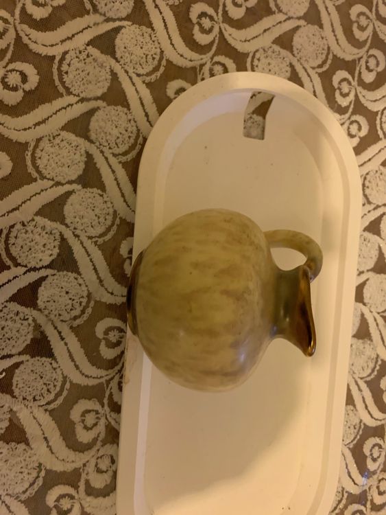 Dekorative Vintage Kanne mit Goldrand, Top Zustand! (Gebraucht) in ...