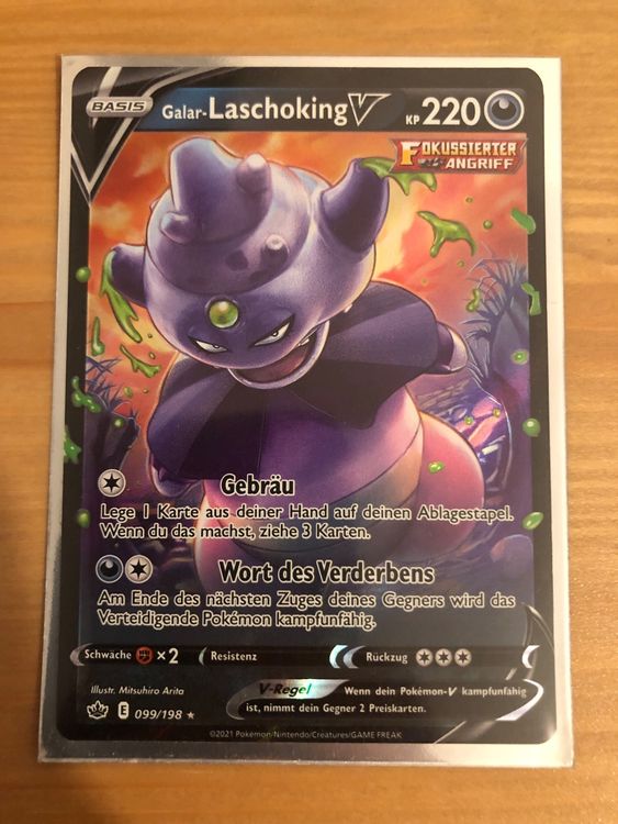 Pokemon Chilling Reign (2021) Galar Laschoking V 099/198- DE (Neuf ...