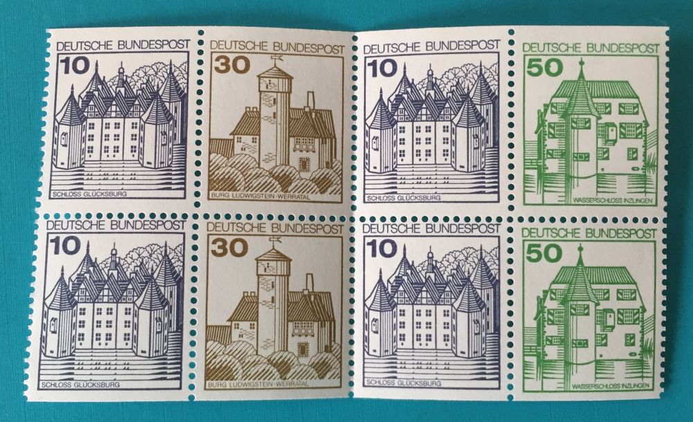 8 ER BLOCK BRIEFMARKEN UNGESTEMPELT DEUTSCHE BUNDESPOST (Gebraucht) in Aarau für CHF 0.6 – mit ...