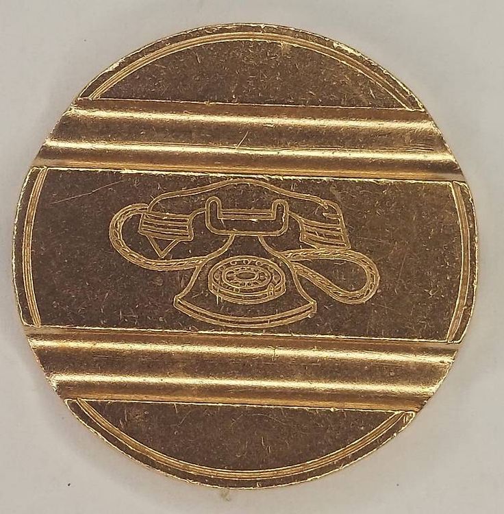 Italienischer SIP-Telefon-Token von 1972 mit dem Stempel ESM (Gebraucht ...