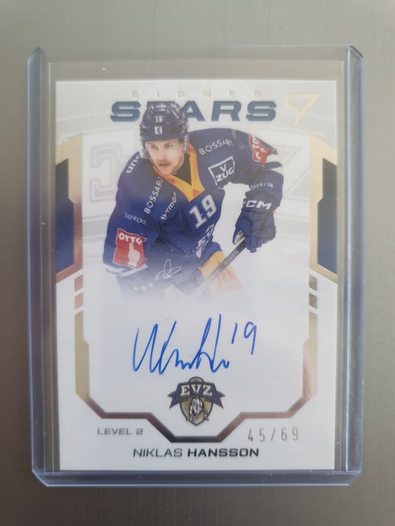 Sportzoo Serie 2 Signed Stars 45/69 Niklas Hansson EV Zug (Neu (gemäss ...