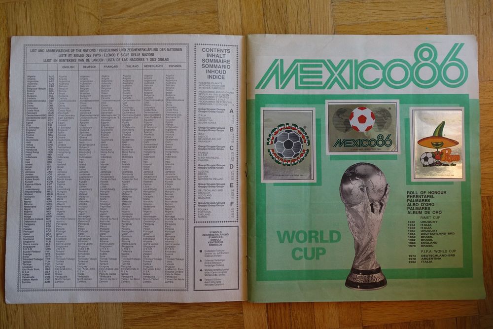 Panini Album WM 1986 komplett ohne Resultateintragungen (Gebraucht) in ...