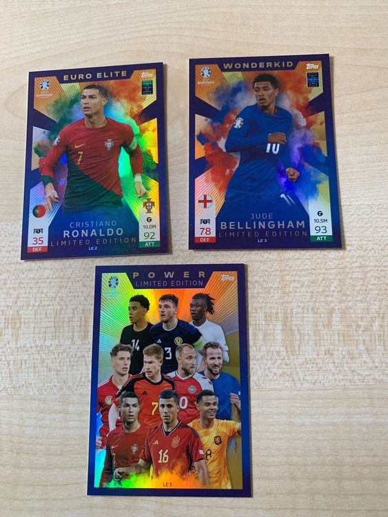 3 Limited Edition Karten Ronaldo Topps Match Attax Euro 2024 | Kaufen ...