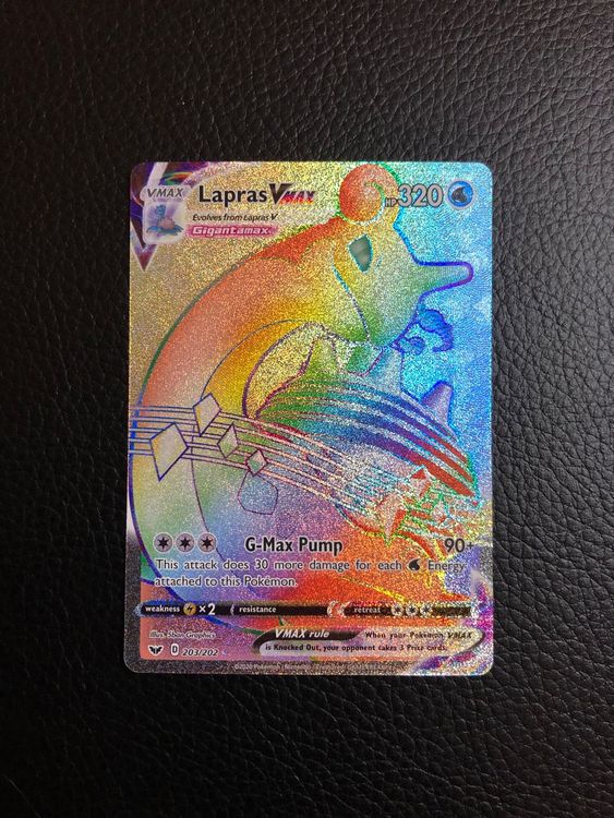 Sword & Shield Lapras Vmax 203/202 Full Art Secret rare Ab 1 | Kaufen ...