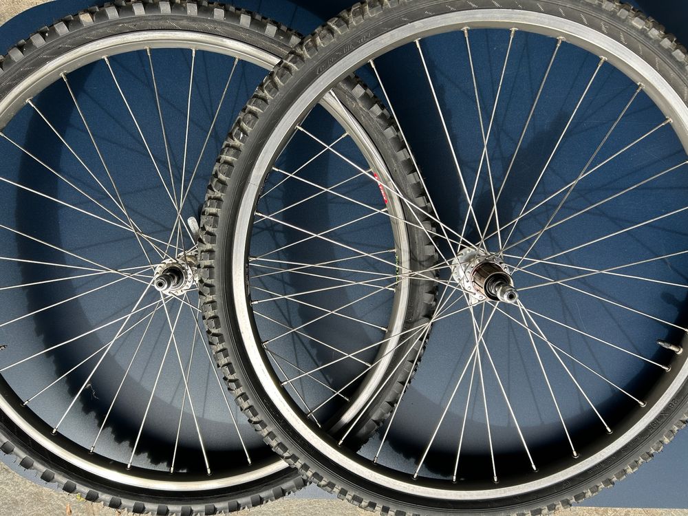 MTB Laufradsatz 26" - Shimano DX Naben - Matrix Felgen (Gebraucht) in ...