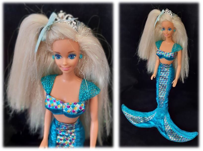 Barbie "Mermaid" im "Midge: Jewel Hair Mermaid"-Outfit, 90er (Gebraucht ...