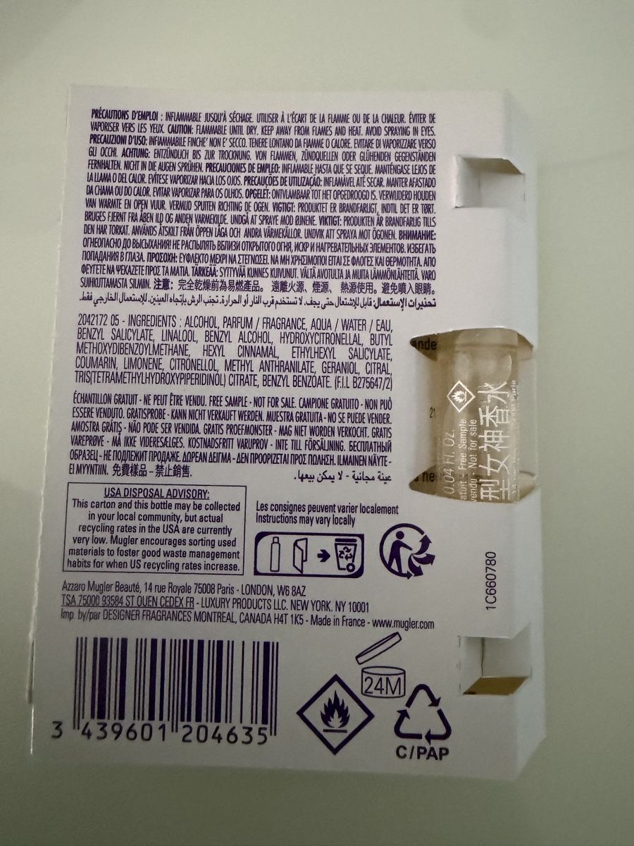 Alien Goddess, Mugler, Eau de Parfum, 1.2ml, Neu. Sample (Neu (gemäss ...