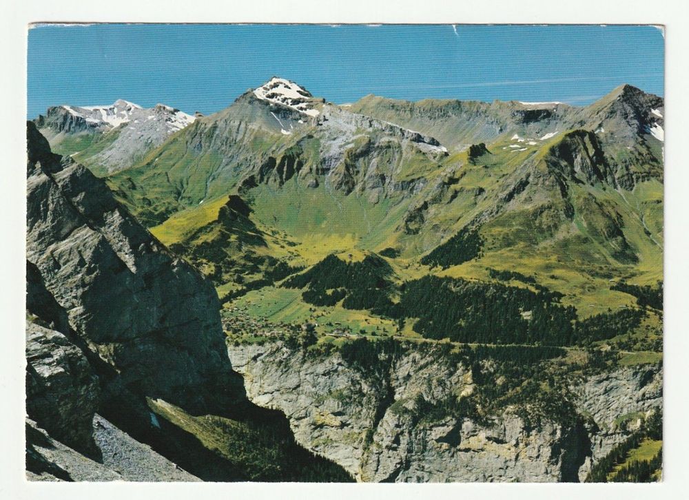 Schilthornbahn, Berner Oberland Panorama 1968 ( mit falten) (Gebraucht ...