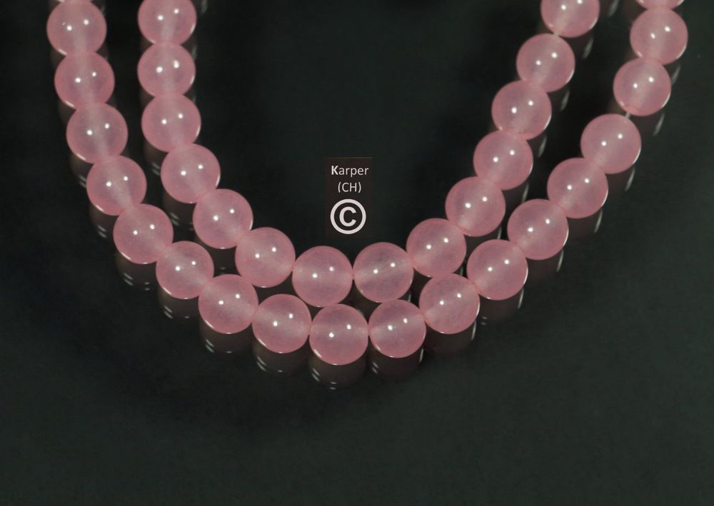 Jade, Rosa / Jade, rose, 8 mm, 36 cm | Kaufen auf Ricardo