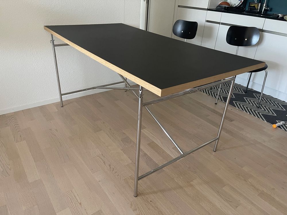 Tisch Mit Linoleum Platte