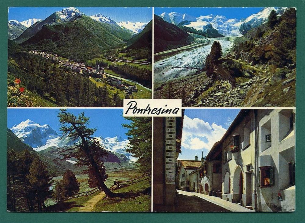 Pontresina, Mehrbilderkarte, 1981 (Gebraucht) in Sargans für CHF 1 ...
