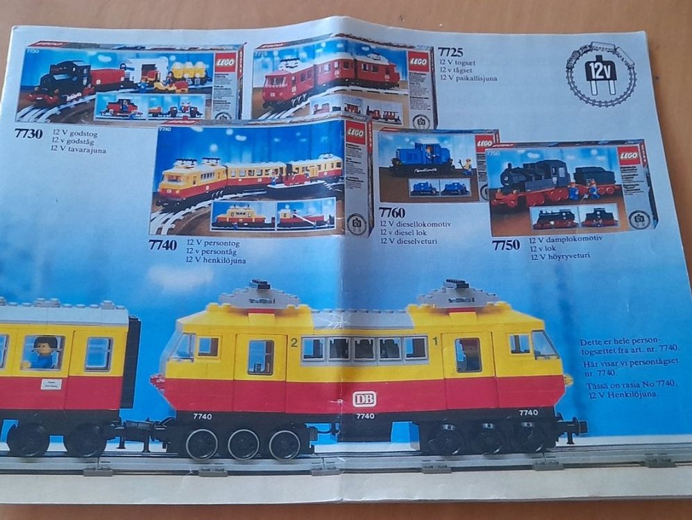 Lego 7814 Eisenbahnkranwagen 80er Jahre mit Originalkarton (Gebraucht ...
