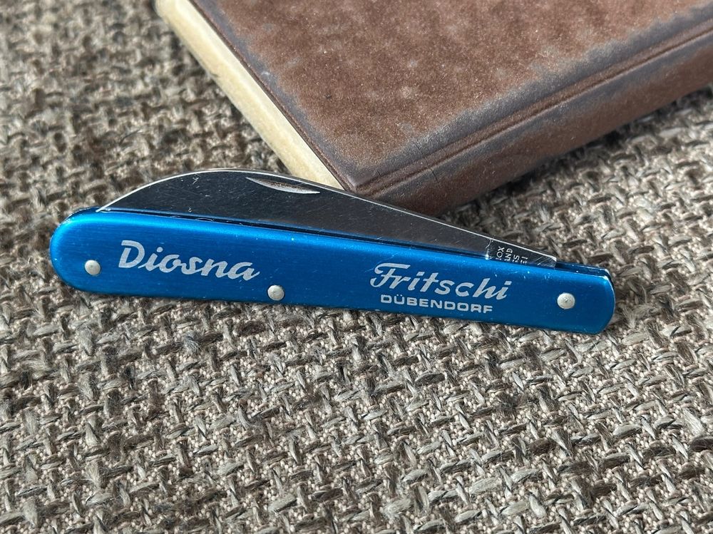 Altes Bäckermesser VICTORIA „Diosna-Fortuna“ Alox blau RAR (Gebraucht ...