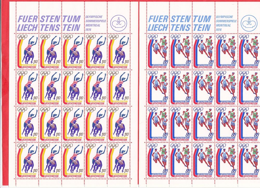 1964-1978 LOT 16 Stück Kleinbögen Postfrisch** Lichtenstein | Kaufen auf Ricardo