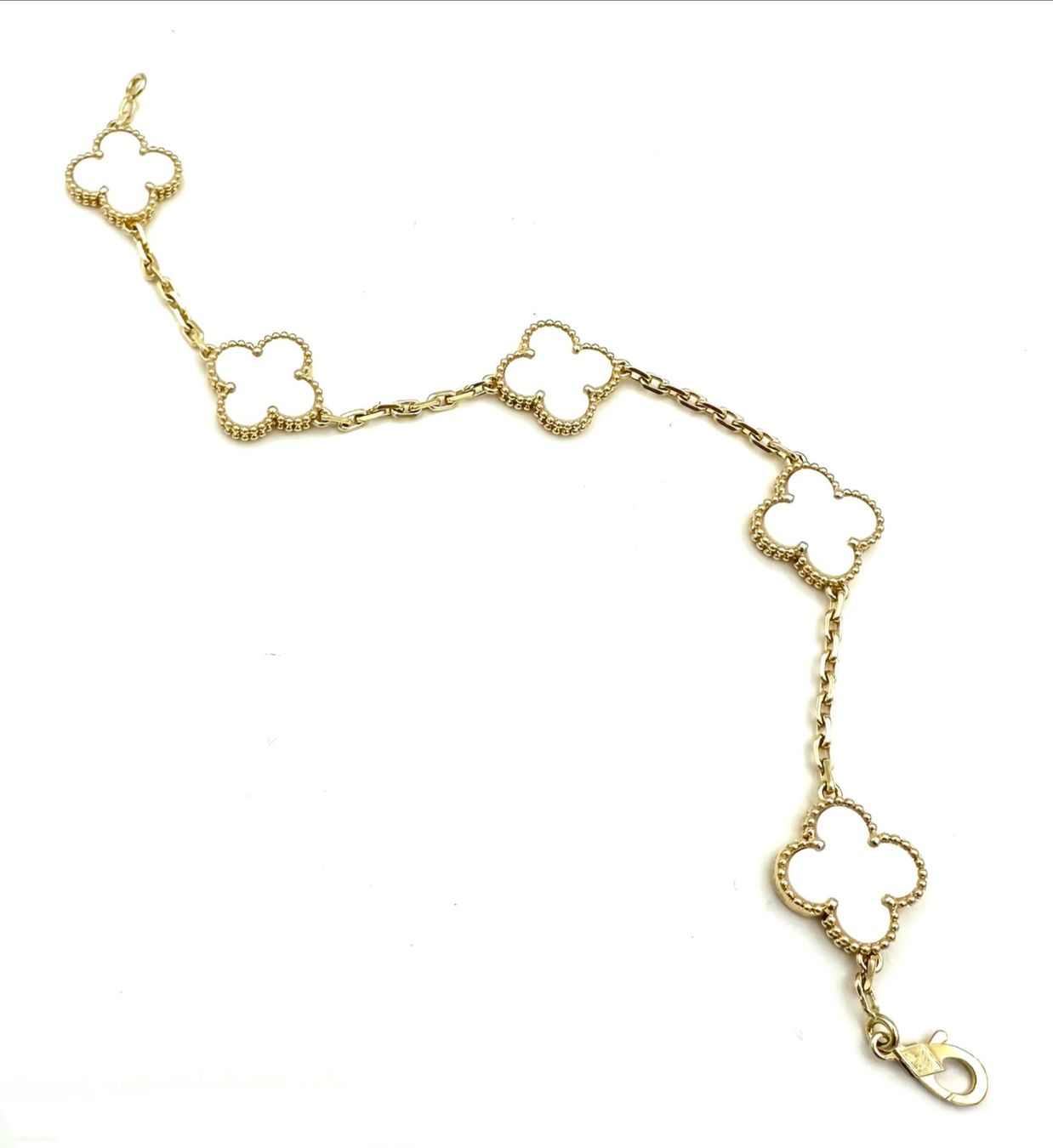 VAN CLEEF. Collection "Alhambra vintage", bracelet nacre (D'occasion) à ...