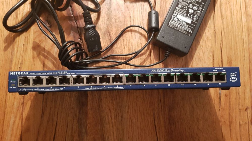 16 Port ProSafe PoE-Megabit Switch NETGEAR FS116P | Kaufen auf Ricardo