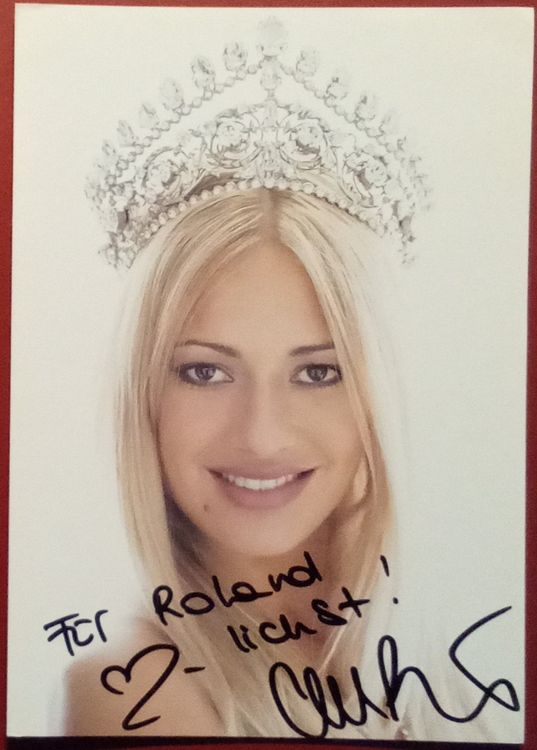 Christa Rigozzi Miss Schweiz Autogramm signiert Foto 15x21cm | Kaufen ...