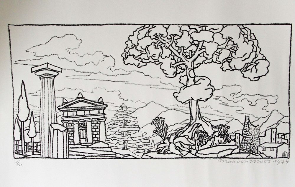 Max von Moos, Luzern - Lithografie signiert und datiert 1974 | Acheter ...