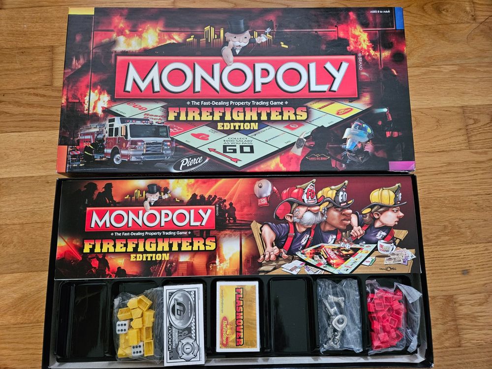 Monopoly Firefighters Orginal Edition USA (Neu (gemäss Beschreibung ...